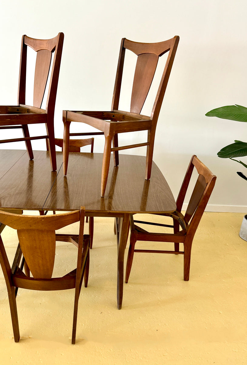 Vintage Mid Century Dining Set by Garrison w/ Upholstery Service – Home ...