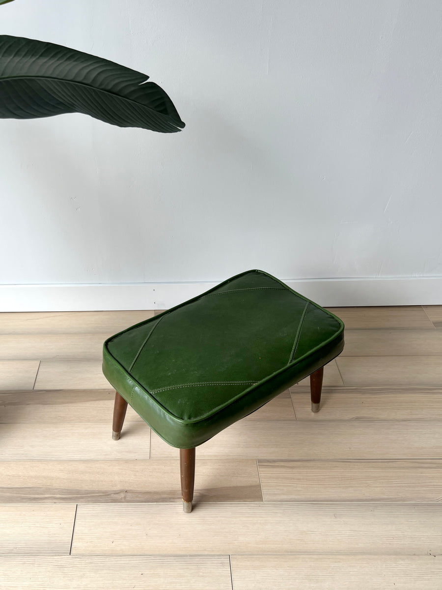 Vintage Green Footstool / Ottoman – Home and Closet Vintage