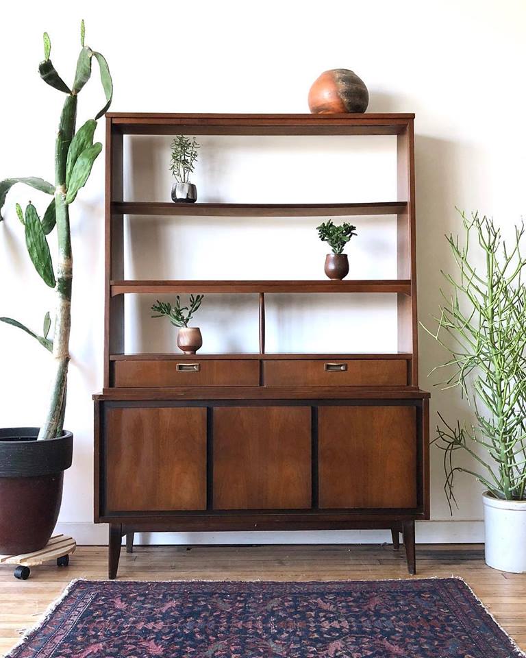 Mid-Century Open Back Hutch – Home and Closet Vintage