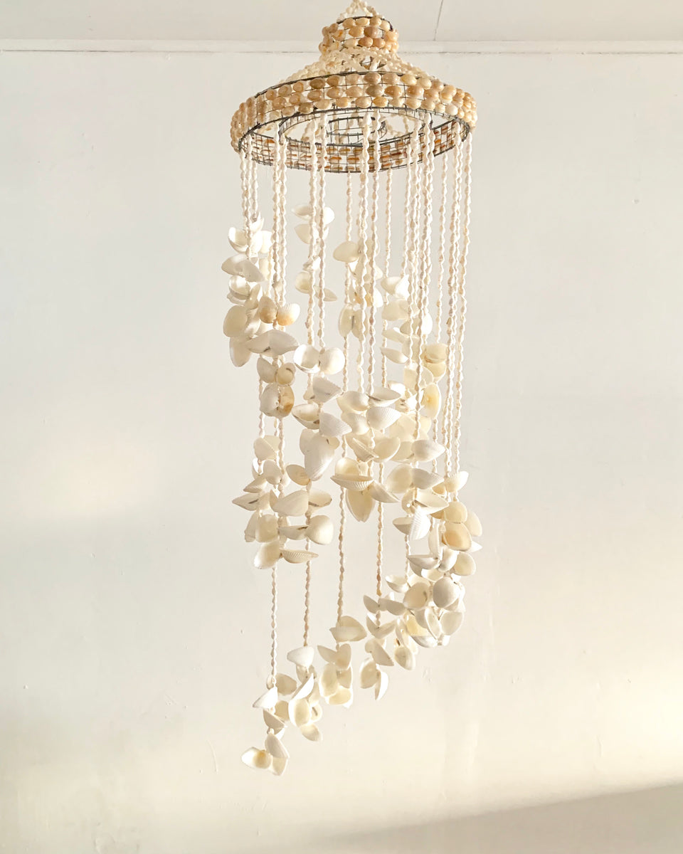 Large Vintage Shell Chandelier – Home and Closet Vintage