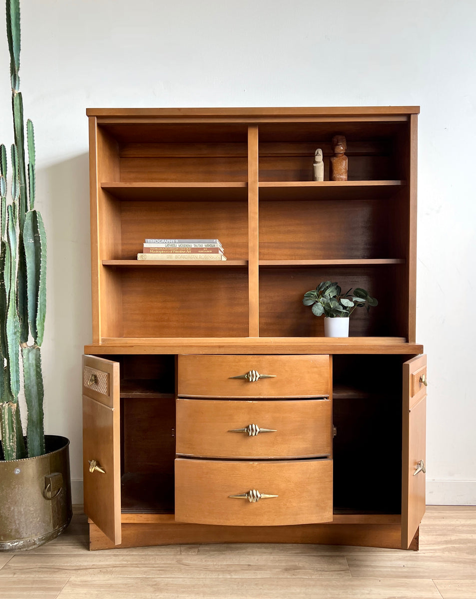 Vintage Mid Century Hutch / Shelving Unit – Home and Closet Vintage