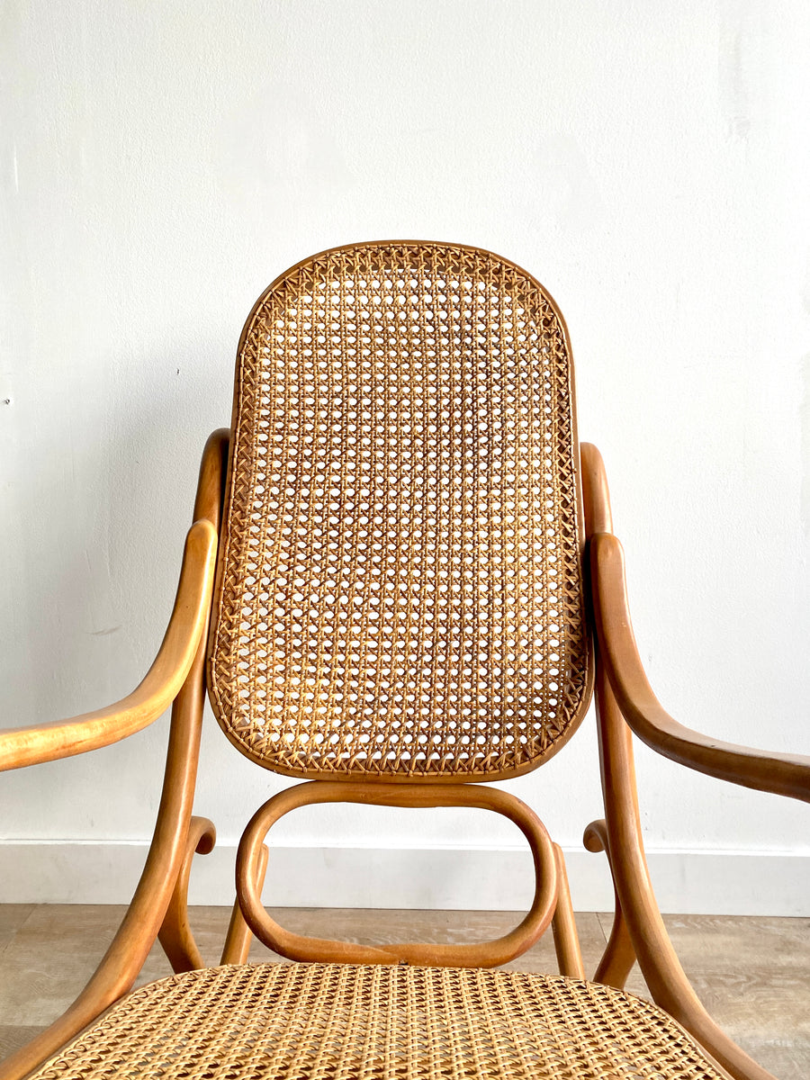 Vintage Cane Back Rocking Chair – Home and Closet Vintage